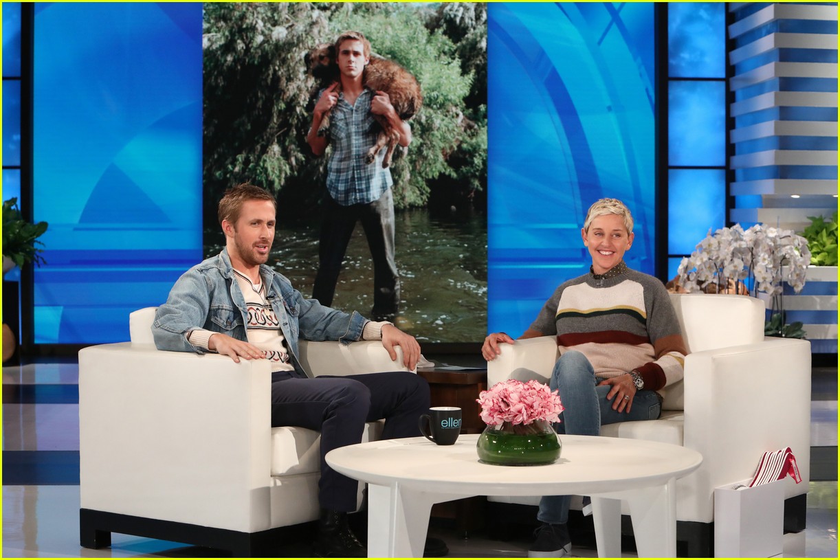 Ellen DeGeneres Runs & Jumps Into Ryan Gosling's Arms - Watch Now ...