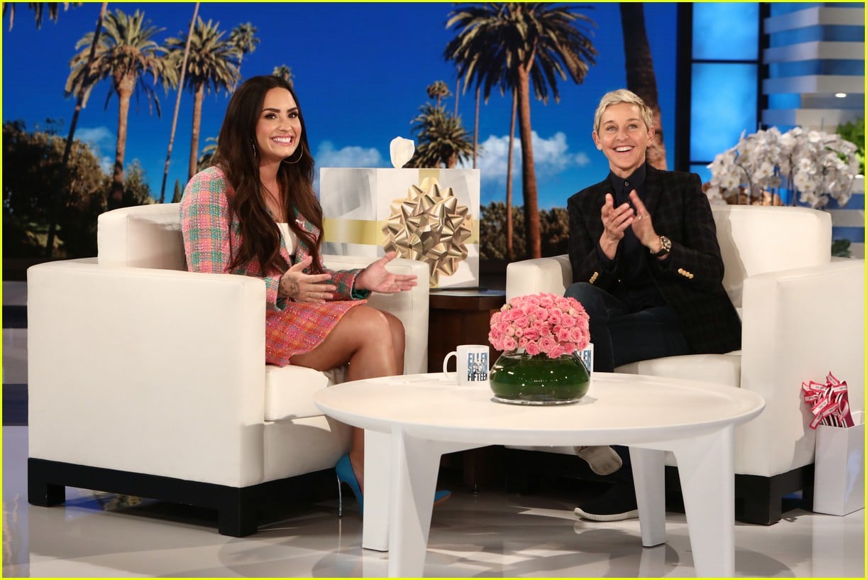 Demi Lovato Plays 'What's In The Box?' on 'Ellen' Dressed as a Princess ...