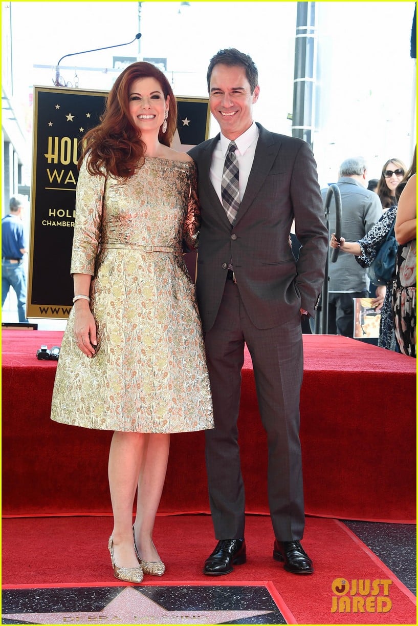 Debra Messing's 'Will & Grace' Co-Stars Support Her at Hollywood Walk ...