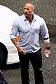 Dwayne Johnson Looks Jacked While Filming Arrest Scene for 'Skyscraper ...