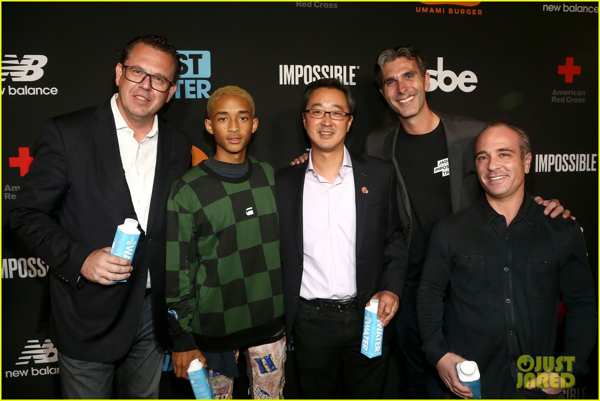 Jada Pinkett Smith Supports Son Jaden at Umami Burger Impossible Launch ...