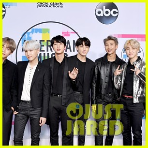 BTS Pose on the Red Carpet Ahead of Historic Performance at American ...