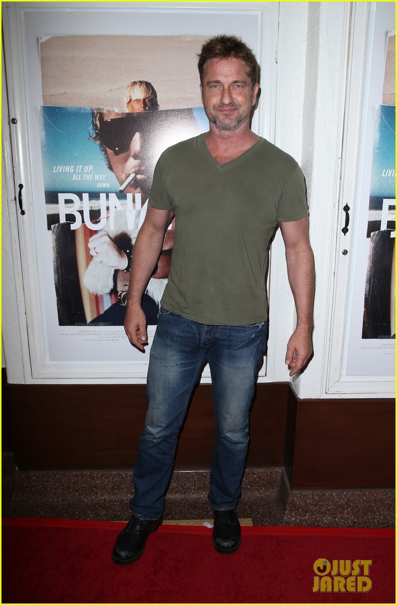 Gerard Butler & Joel Kinnaman Step Out to Support 'Bunker77 ...