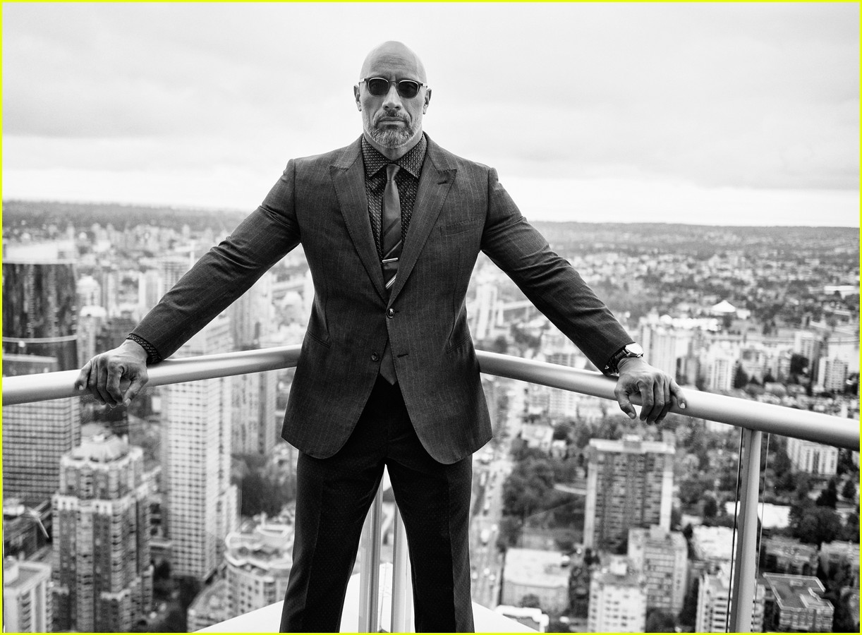 Dwayne Johnson Poses On Top of the World for 'Ebony' Cover!: Photo ...