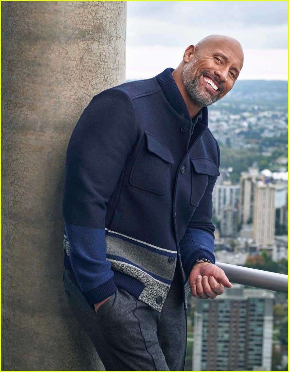 Dwayne Johnson Poses On Top of the World for 'Ebony' Cover!: Photo ...