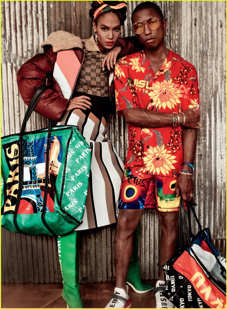 Pharrell Williams Covers Vogue's Special December Issue with Model ...