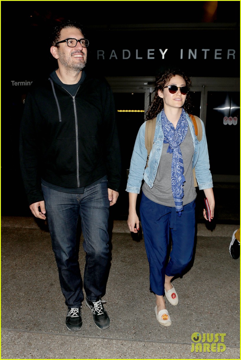 Emmy Rossum & Husband Sam Esmail Return Home from Thanksgiving Getaway ...