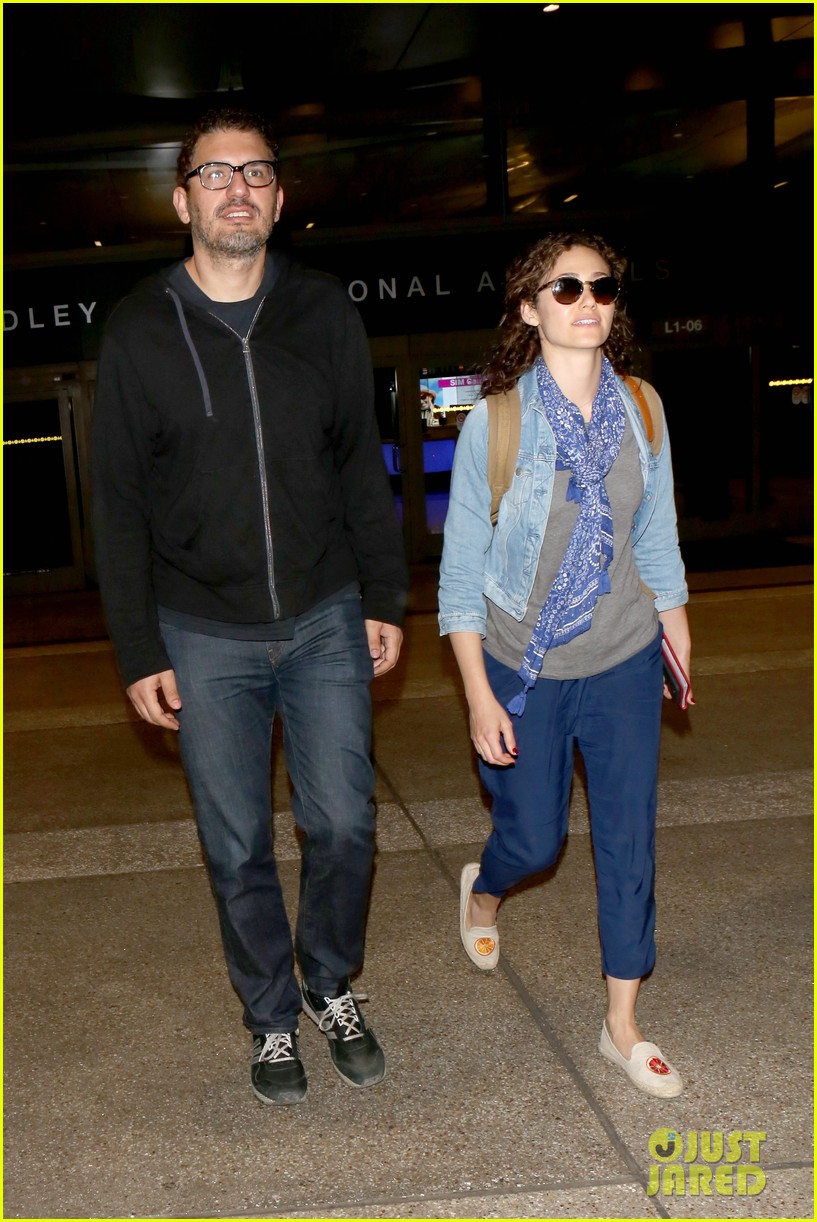 Emmy Rossum & Husband Sam Esmail Return Home from Thanksgiving Getaway ...