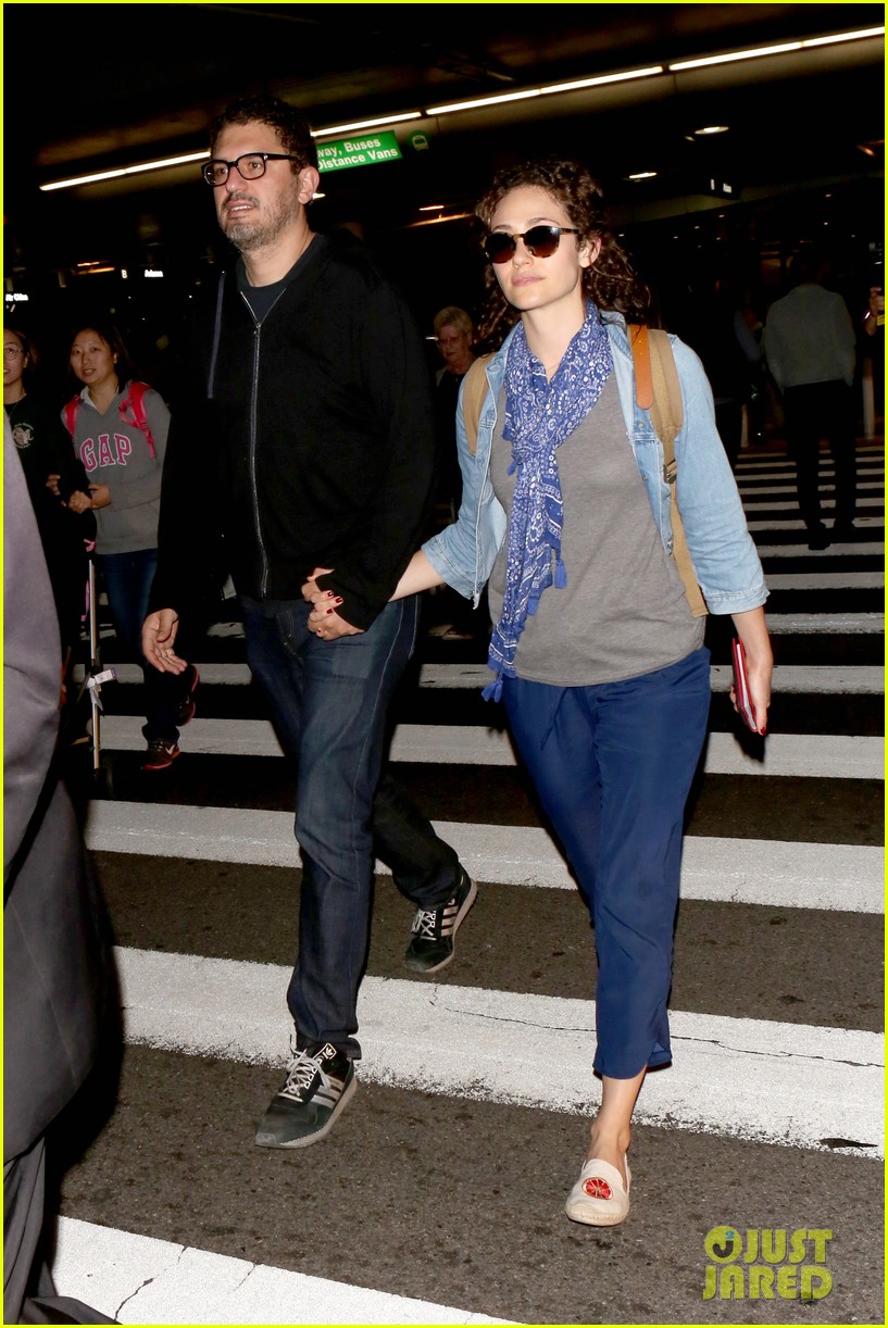 Emmy Rossum & Husband Sam Esmail Return Home from Thanksgiving Getaway ...