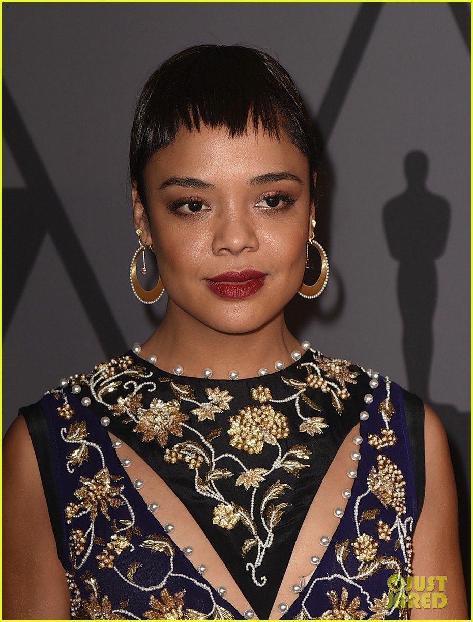 Marvel Stars Tessa Thompson & Chadwick Boseman Present at Governors ...