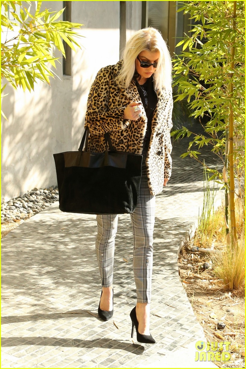Fergie Rocks a Leopard Print Jacket for a Meeting in LA: Photo 3995084 ...