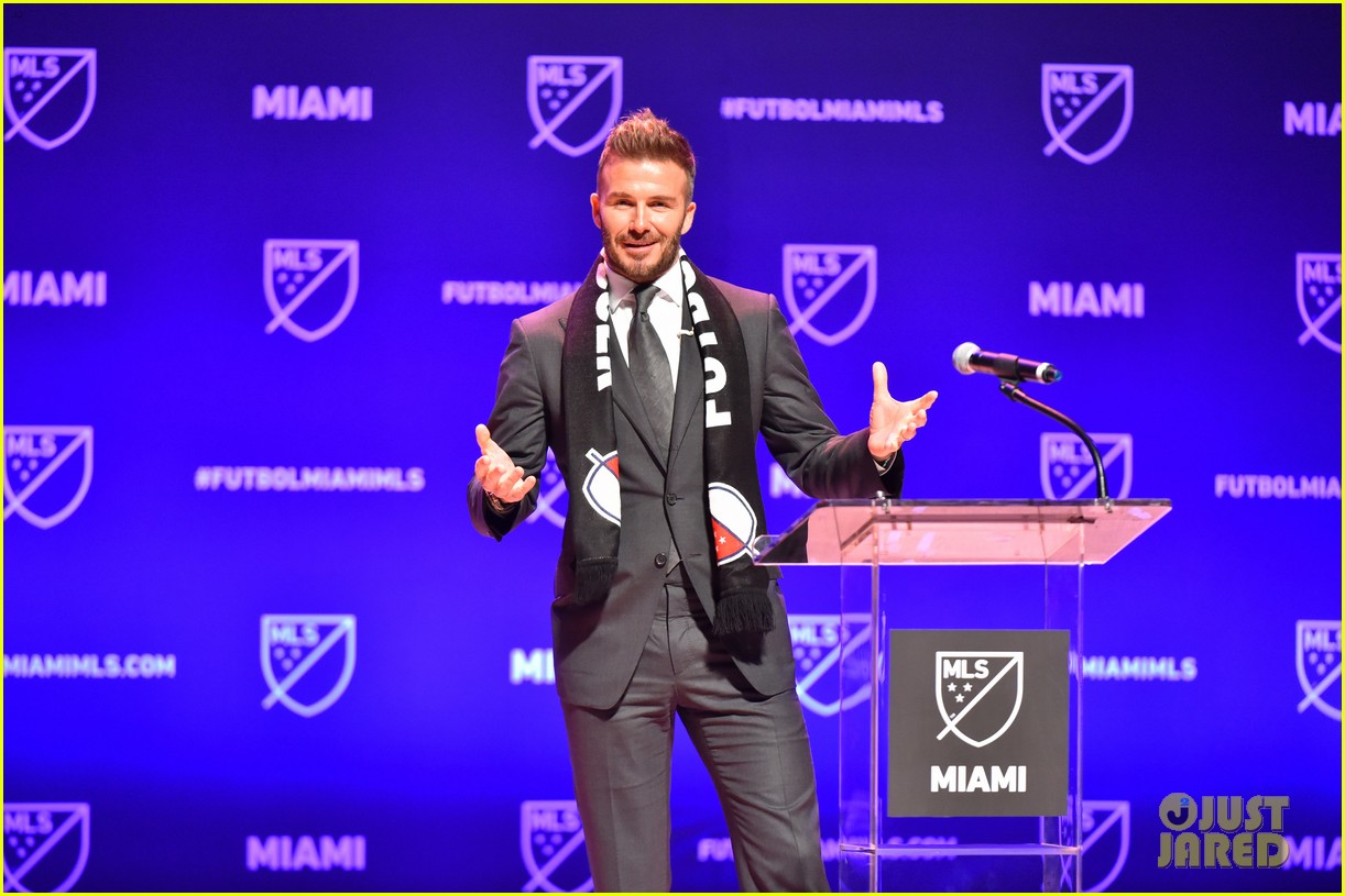 David Beckham Announces New MLS Team in Miami, Son Brooklyn Joins Him ...