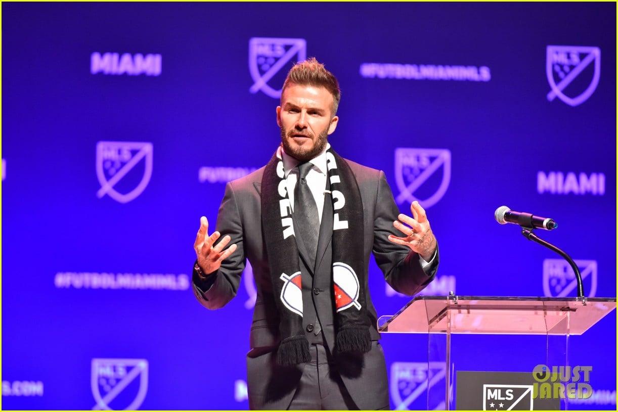 David Beckham Announces New MLS Team in Miami, Son Brooklyn Joins Him ...