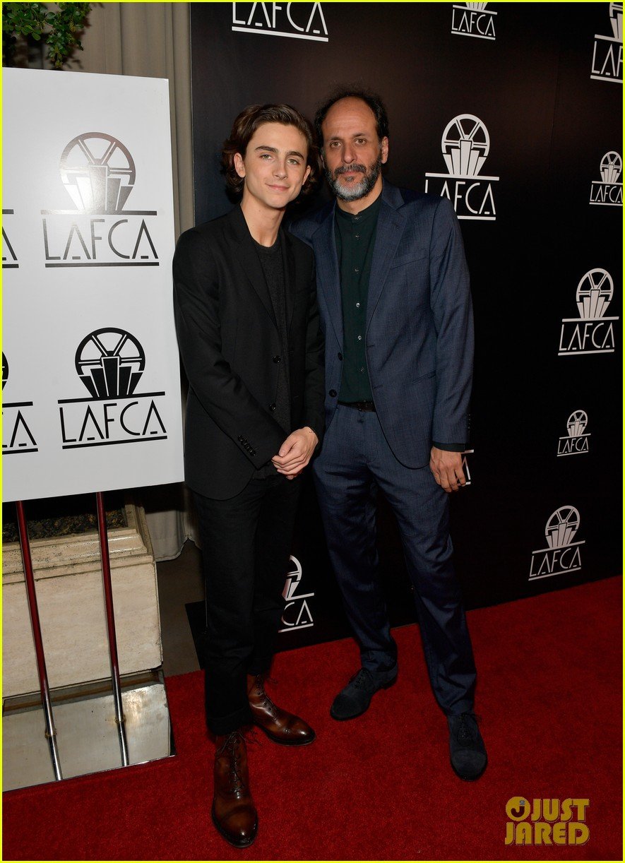 Timothee Chalamet Joins 'Call Me By Your Name' Director Luca Guadagnino at Critics Association ...