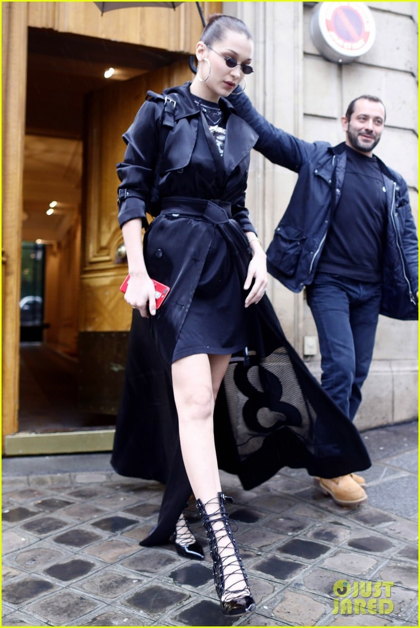 Bella Hadid Channels 'The Matrix' While Stepping Out in Paris: Photo ...