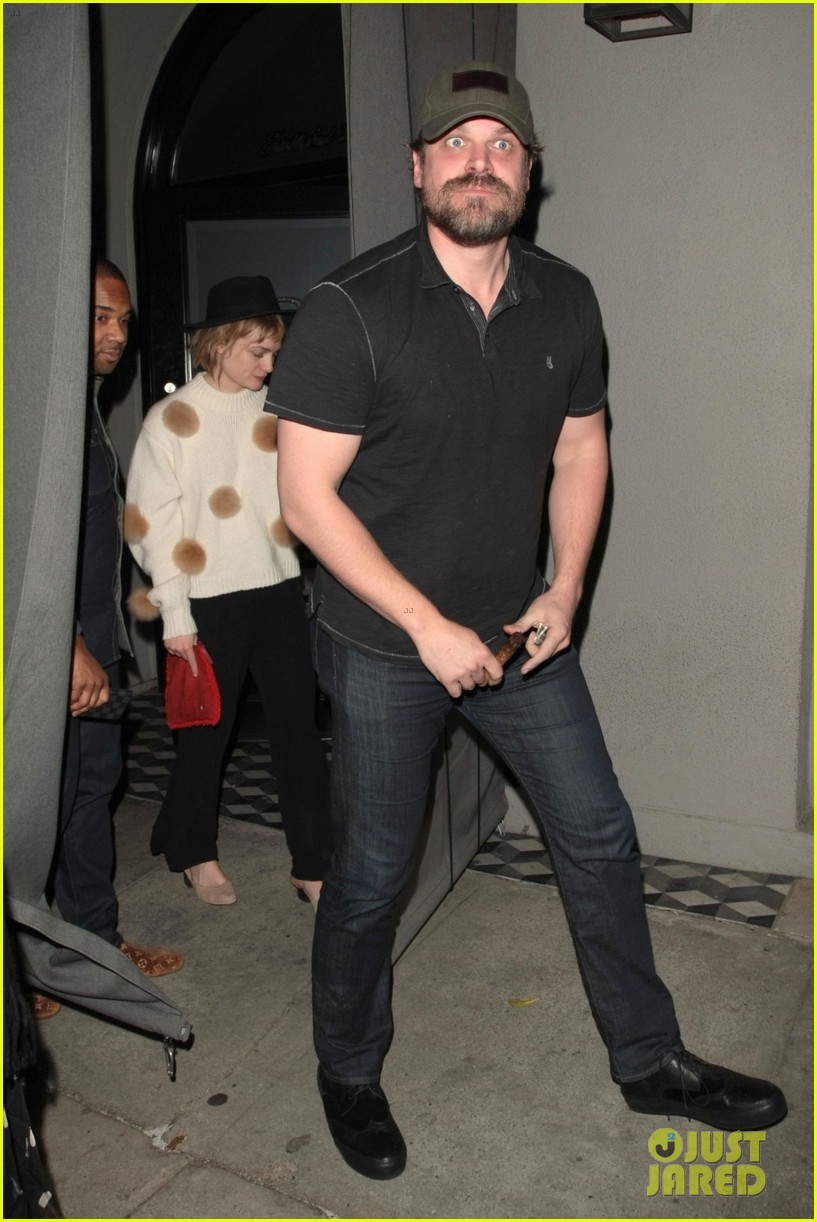 David Harbour & Girlfriend Alison Sudol Couple Up for Dinner at Craig's ...