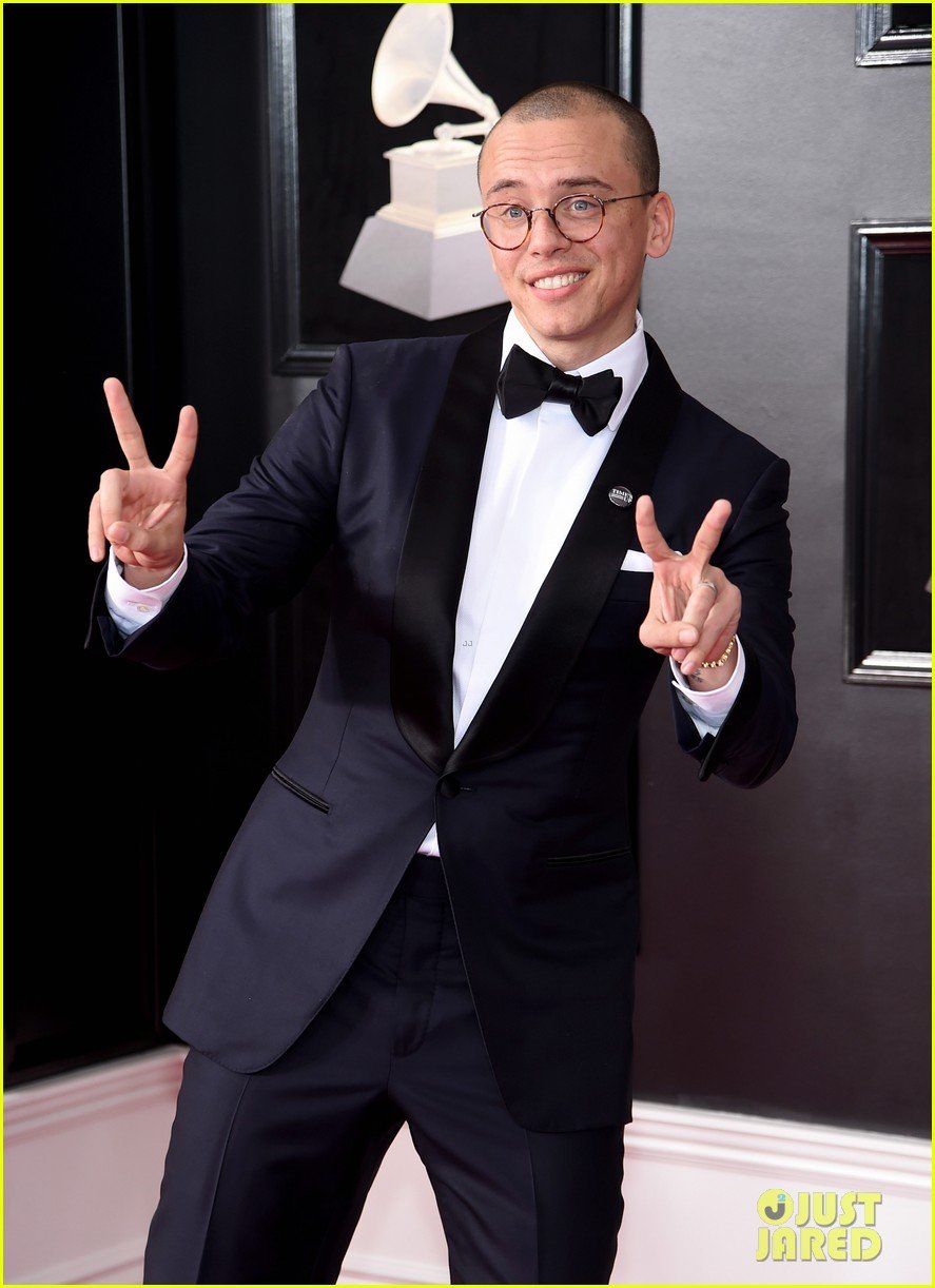 Logic Couples Up With Wife Jessica Andrea on Grammys 2018 Red Carpet ...