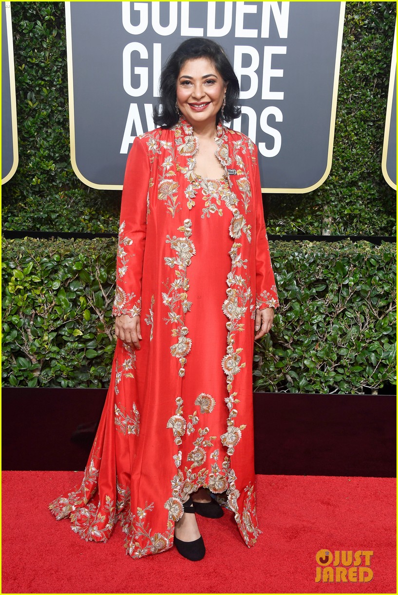 HFPA President Meher Tatna Explains Why She Didn't Wear Black at Golden ...