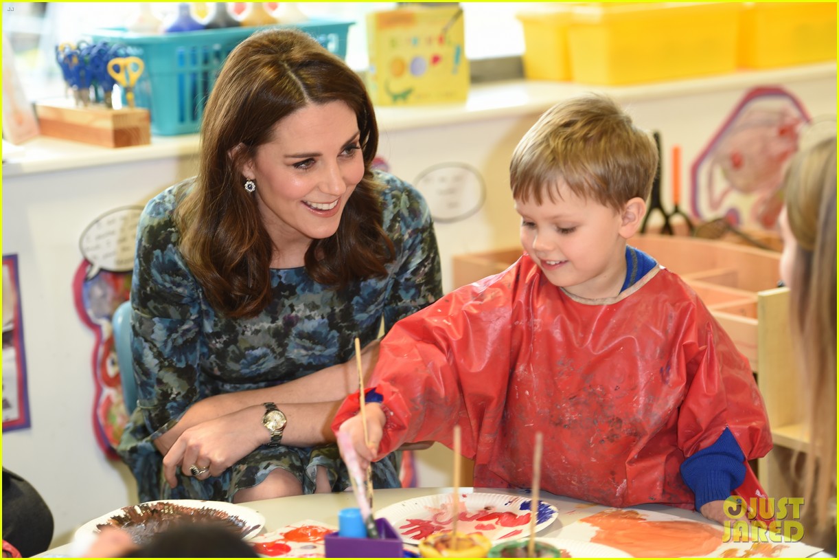 Kate Middleton Shows Off Baby Bump During Reach Academy Feltham Visit ...