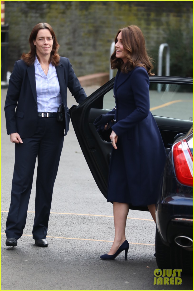 Kate Middleton Shows Off Baby Bump During Reach Academy Feltham Visit ...