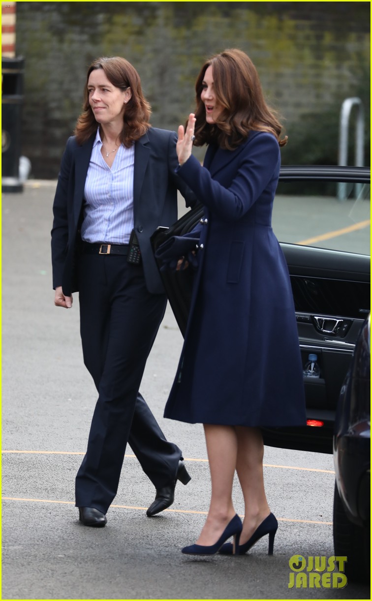 Kate Middleton Shows Off Baby Bump During Reach Academy Feltham Visit ...