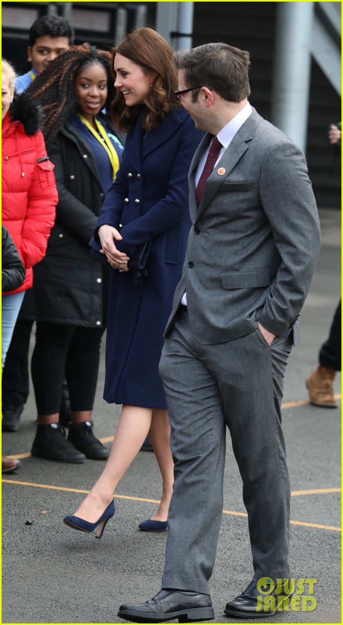 Kate Middleton Shows Off Baby Bump During Reach Academy Feltham Visit ...