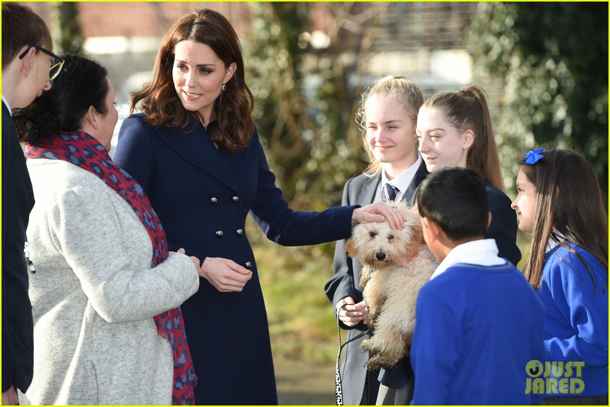 Kate Middleton Shows Off Baby Bump During Reach Academy Feltham Visit ...