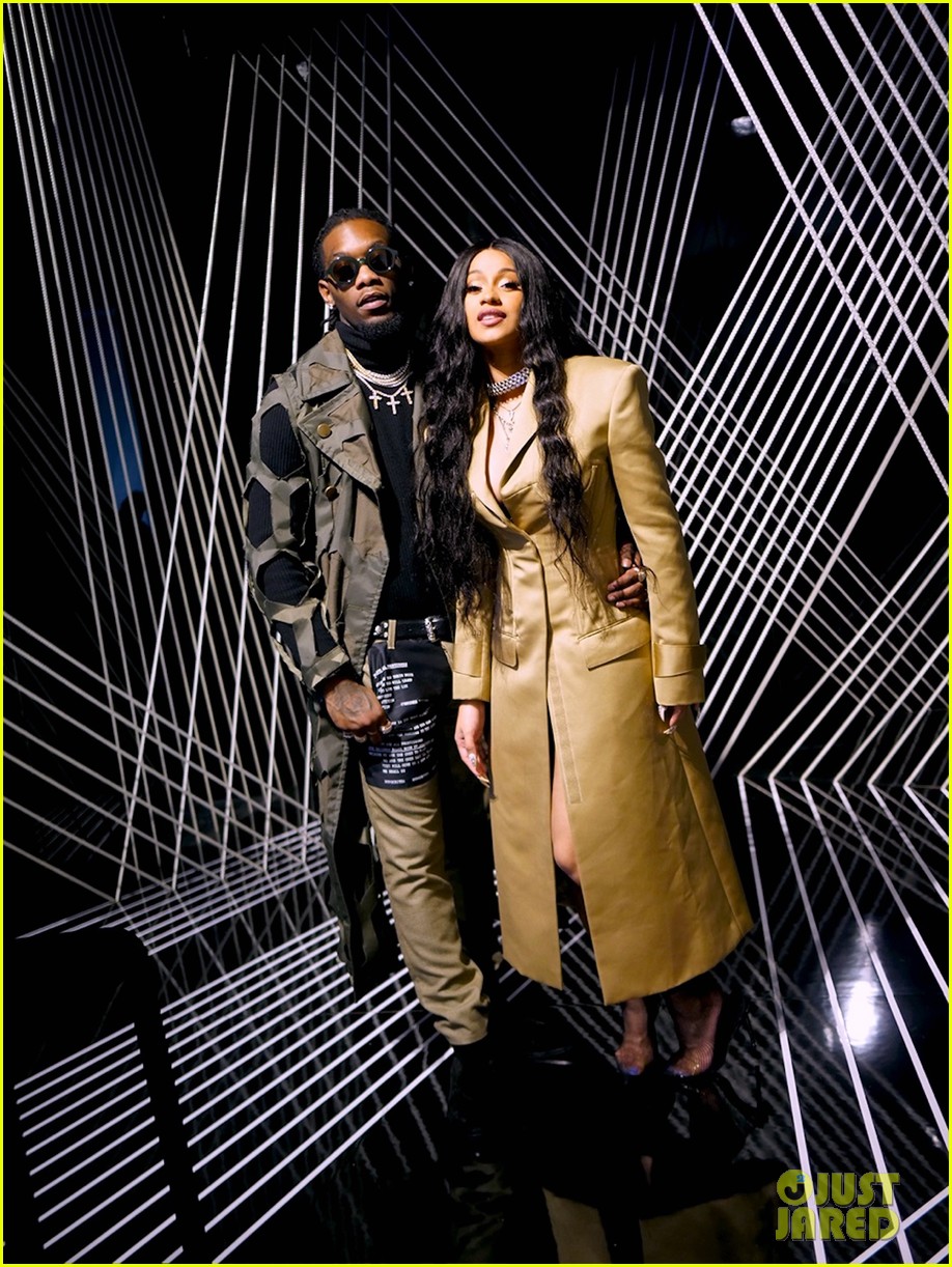 Cardi B & Offset Make a Fashionable Couple at Prabal Gurung Show During ...