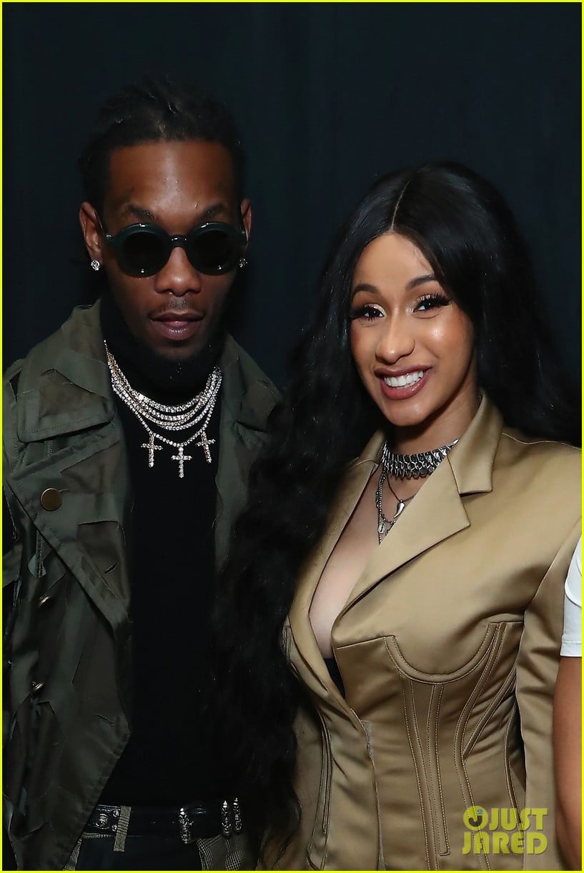 Cardi B & Offset Make a Fashionable Couple at Prabal Gurung Show During ...