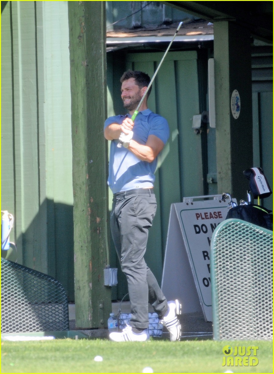 Jamie Dornan Flaunts His Biceps at the Driving Range!: Photo 4032416 ...