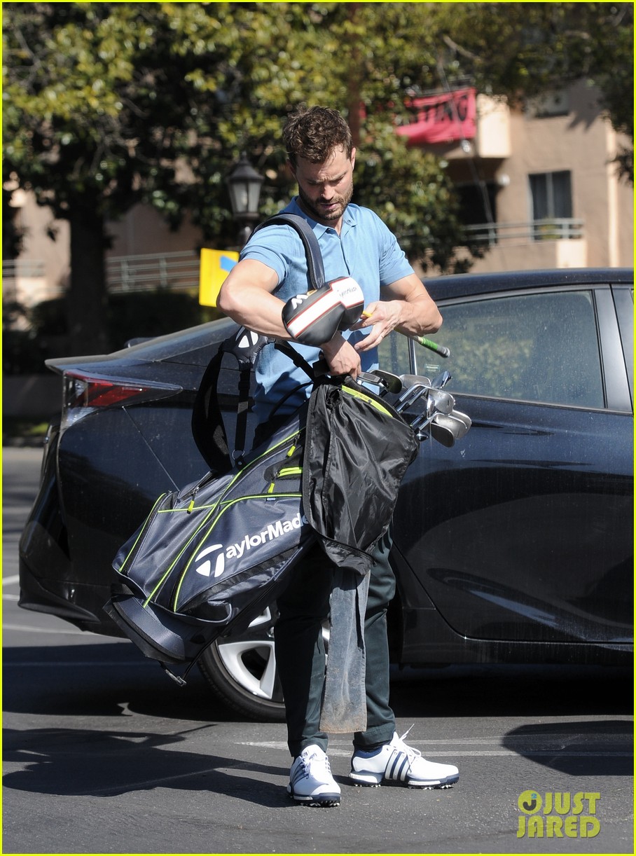 Jamie Dornan Flaunts His Biceps at the Driving Range!: Photo 4032436 ...