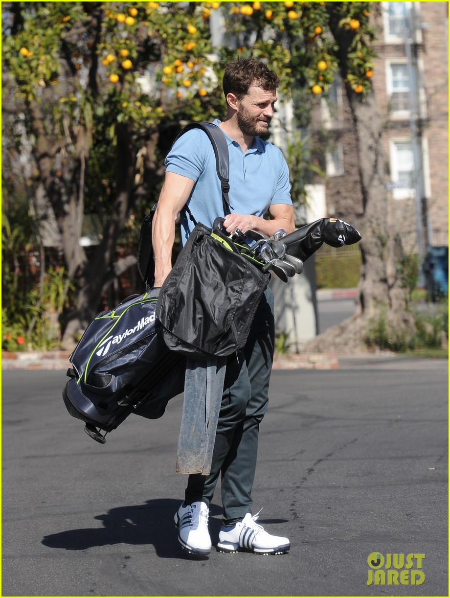 Jamie Dornan Flaunts His Biceps at the Driving Range!: Photo 4032439 ...