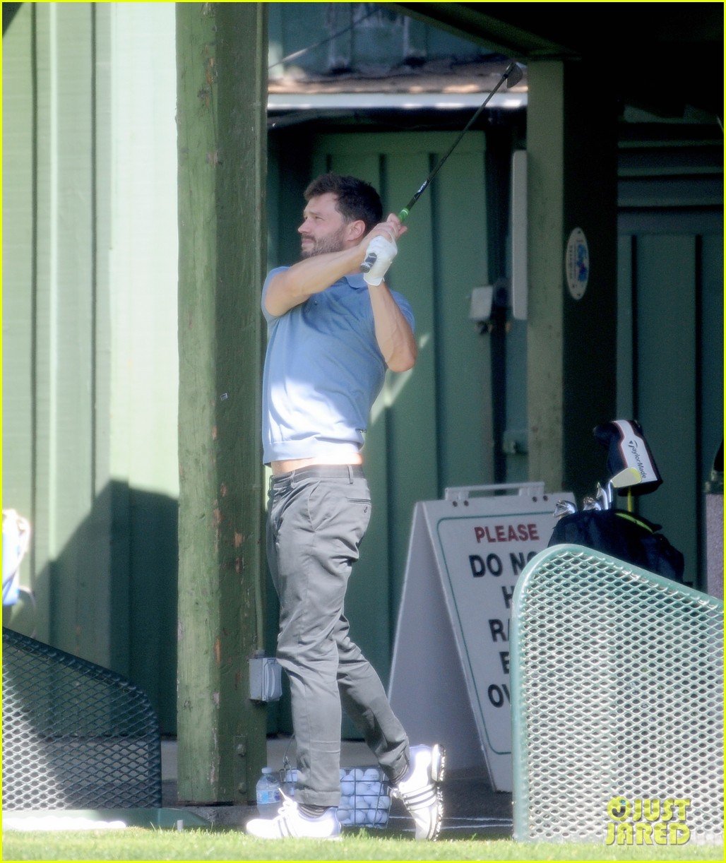 Jamie Dornan Flaunts His Biceps at the Driving Range!: Photo 4032444 ...