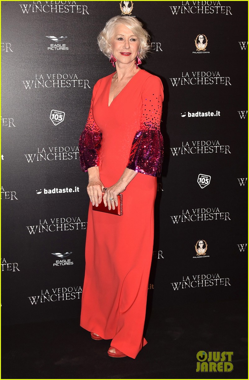 Helen Mirren Is Lady In Red at 'Winchester' Rome Premiere!: Photo ...