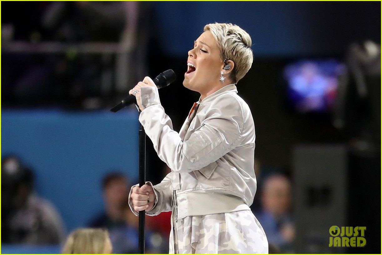 Pink Spit Out a Throat Lozenge Before Super Bowl Performance, Responds ...