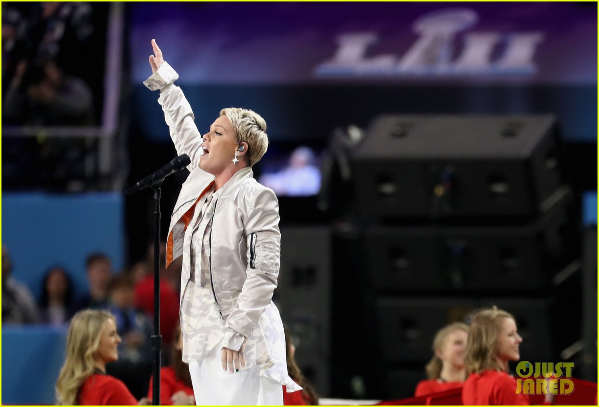 Pink Spit Out a Throat Lozenge Before Super Bowl Performance, Responds ...