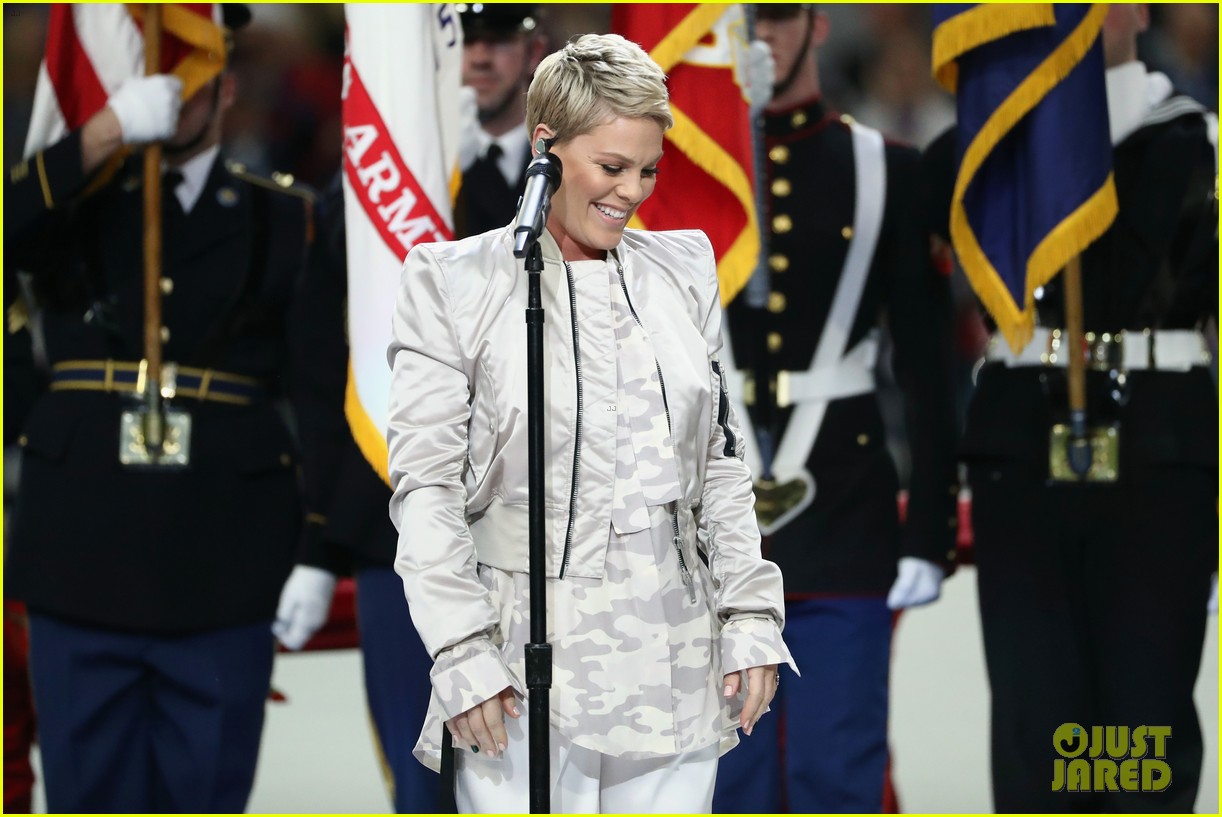 Pink Spit Out a Throat Lozenge Before Super Bowl Performance, Responds ...