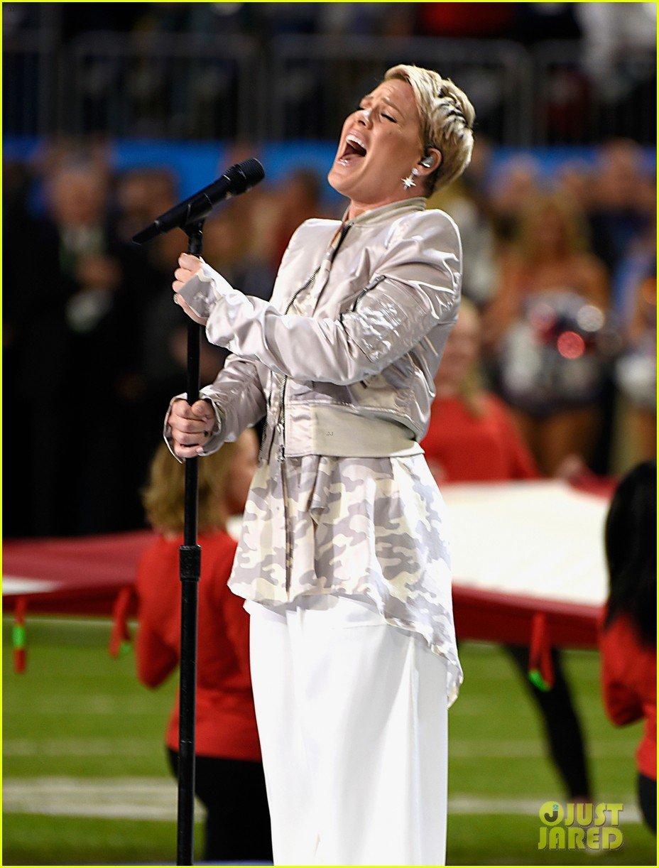 Pink Spit Out a Throat Lozenge Before Super Bowl Performance, Responds ...