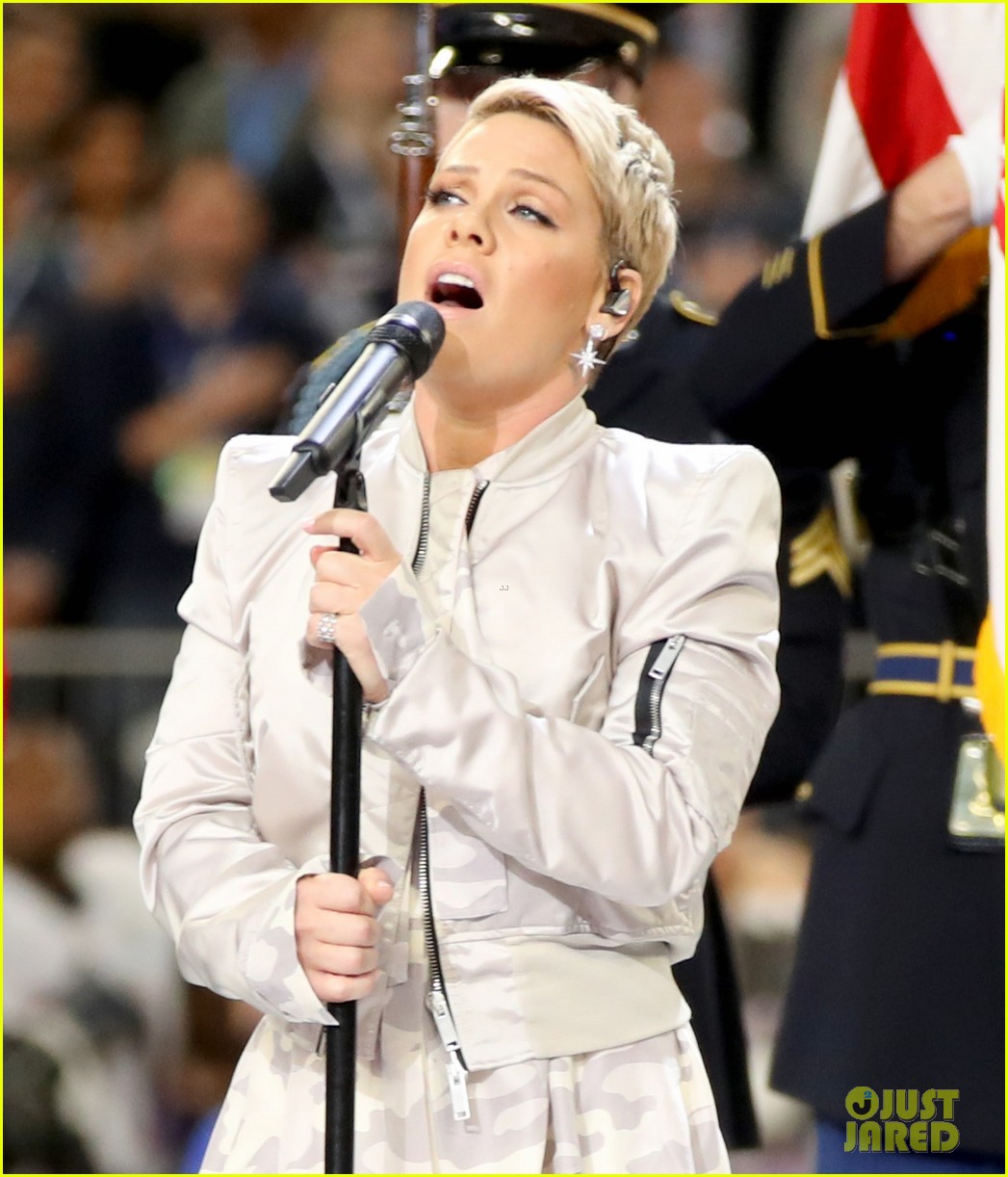 Pink Spit Out a Throat Lozenge Before Super Bowl Performance, Responds ...