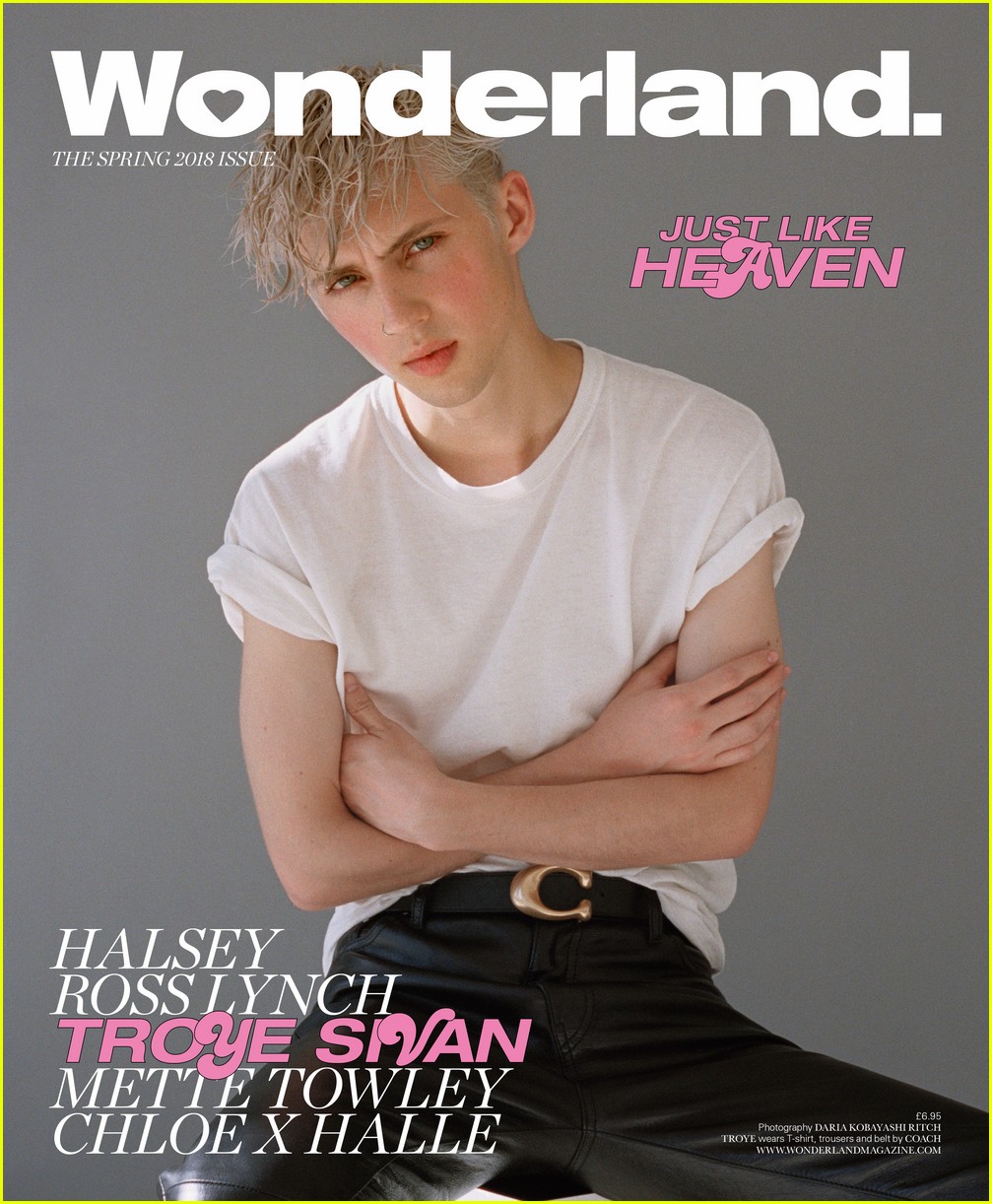 Troye Sivan Poses Shirtless With 'Coach' on His Head for 'Wonderland ...