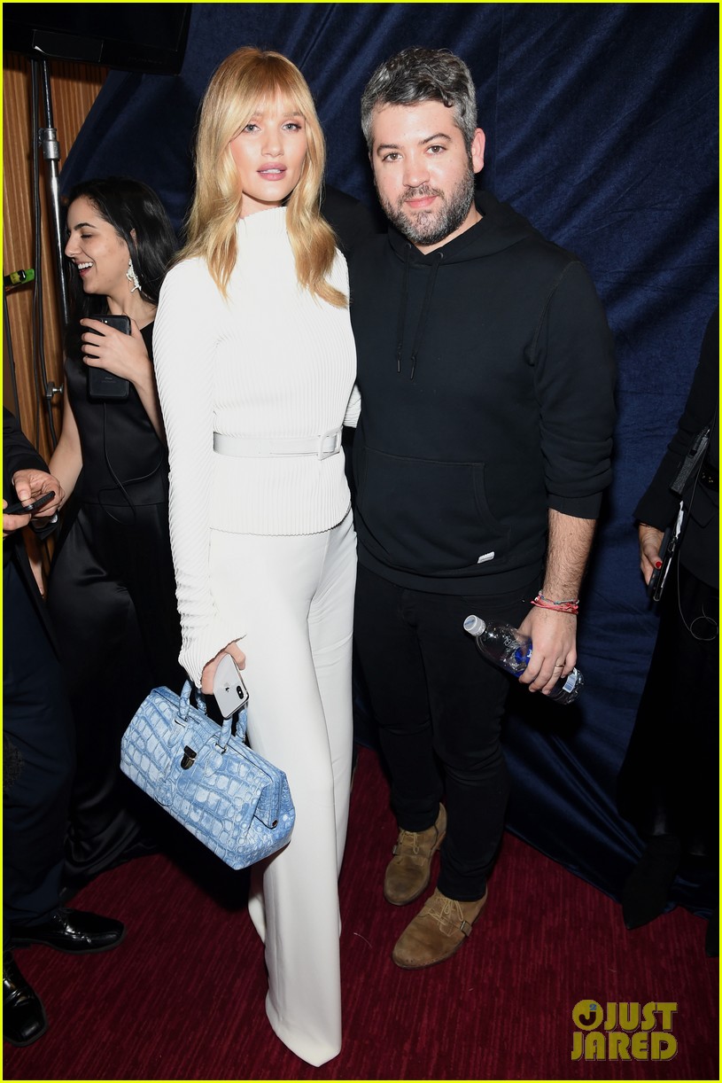 Rosie Huntington-Whiteley & Ashley Graham Buddy Up at Brandon Maxwell ...