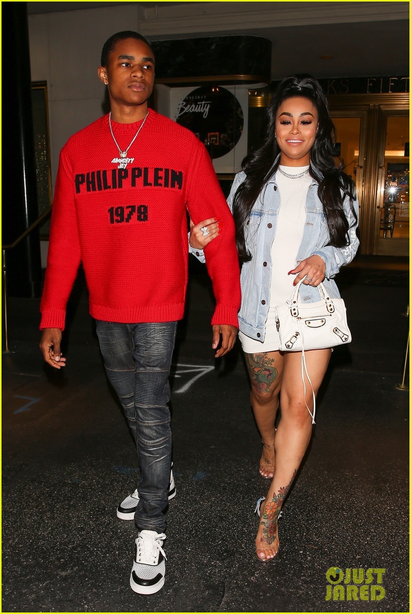 Blac Chyna Goes Shopping at Saks with Boyfriend YBN Almighty Jay: Photo ...