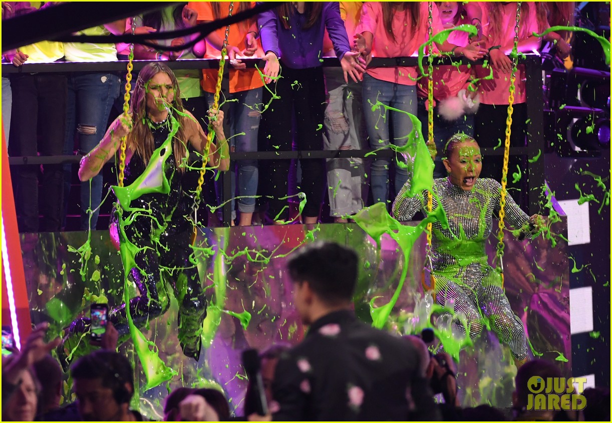 Heidi Klum & Mel B Get Slimed at Kids' Choice Awards 2018!: Photo ...