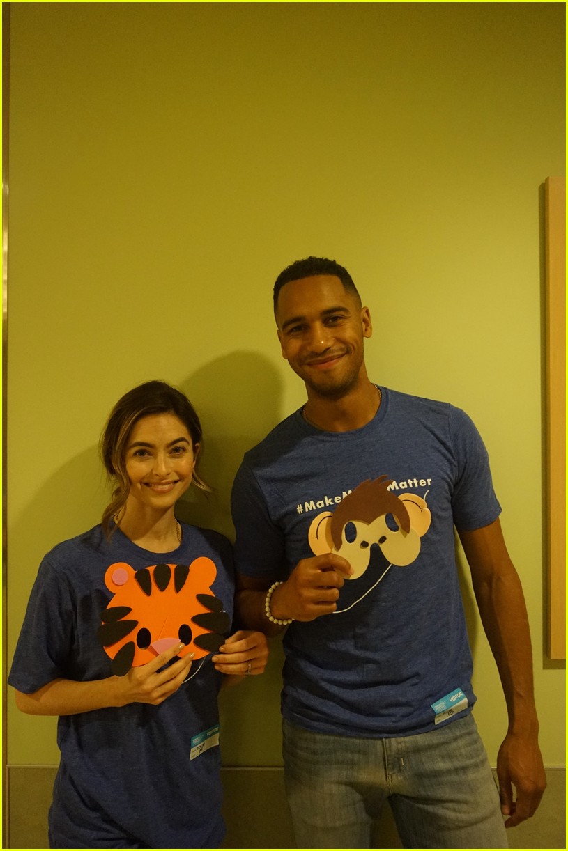 Troian Bellisario & Patrick J. Adams Brighten the Day for Kids at ...