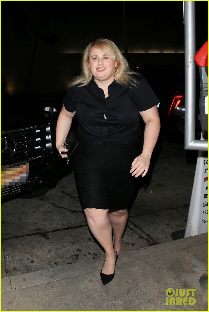 Rebel Wilson is All Smiles While Greeting Fans After Dinner!: Photo ...