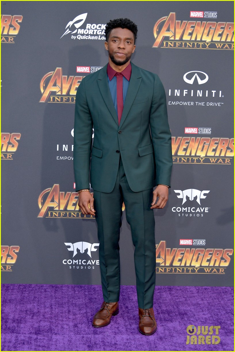 Chadwick Boseman & Sebastian Stan Hit the Carpet at 'Avengers: Infinity ...