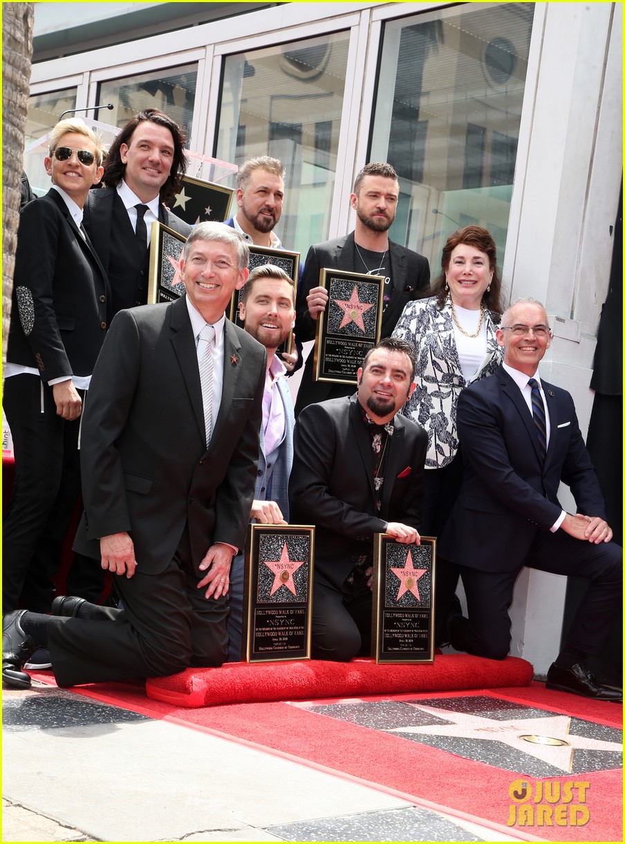 Ellen DeGeneres & Carson Daly Roast *NSYNC During Walk of Fame Ceremony ...