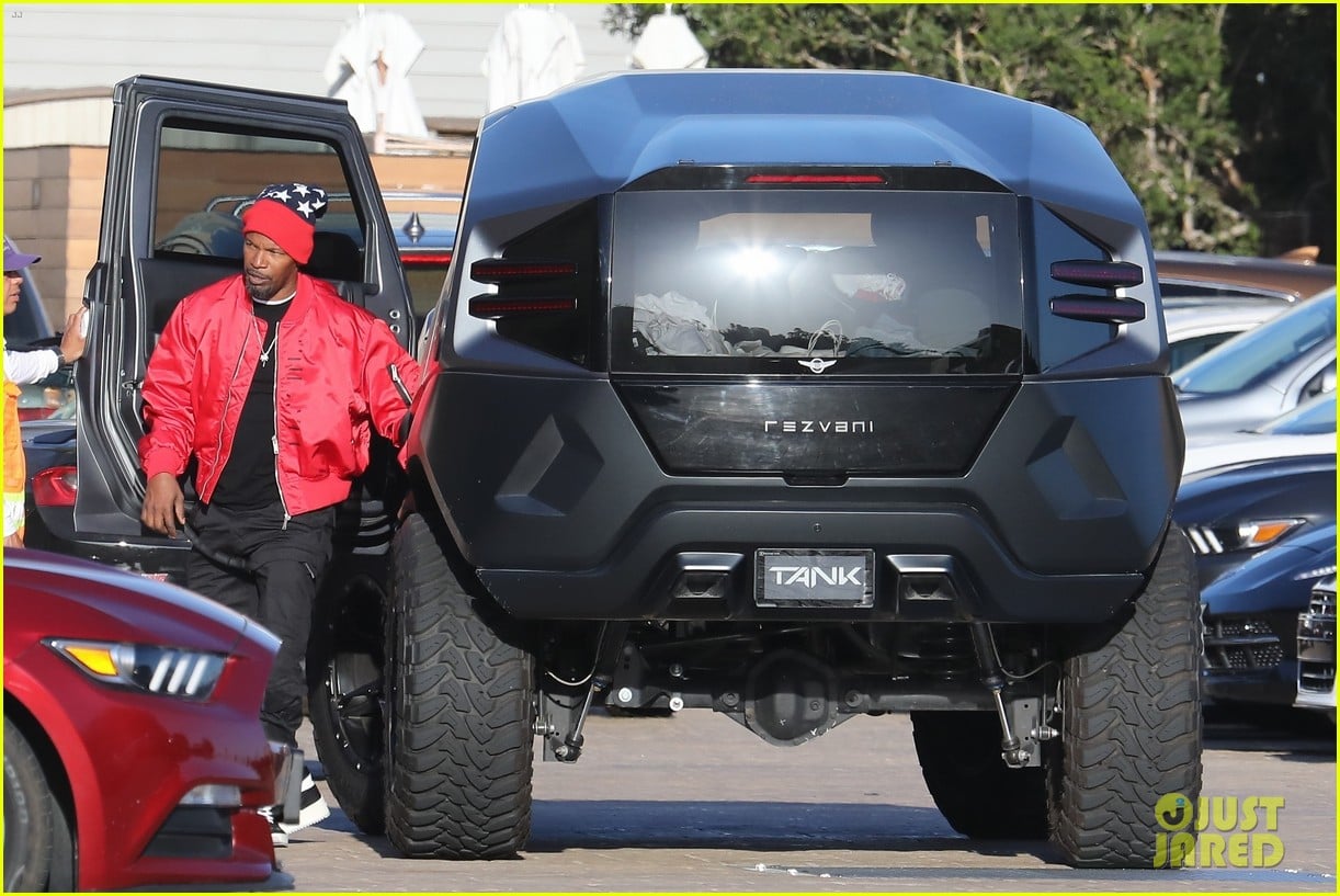 Jamie Foxx Teases Big Announcement While Showing Off His Rezvani Tank ...