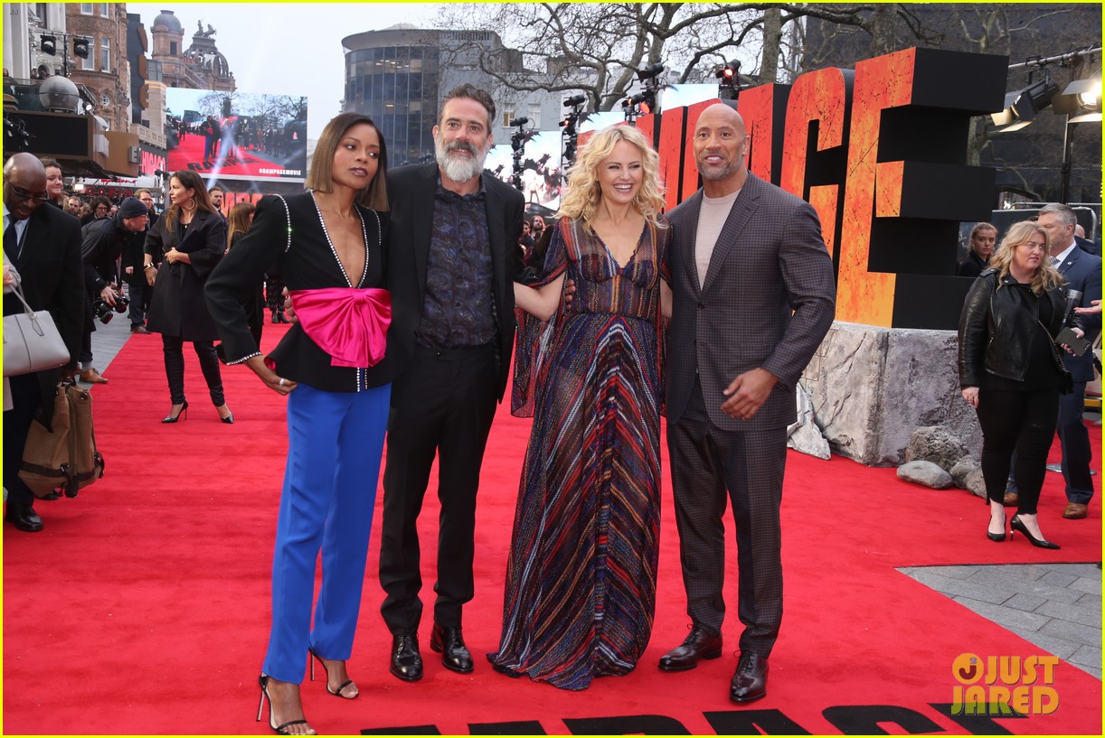 Dwayne Johnson & 'Rampage' Cast Hit London for Big Premiere!: Photo ...