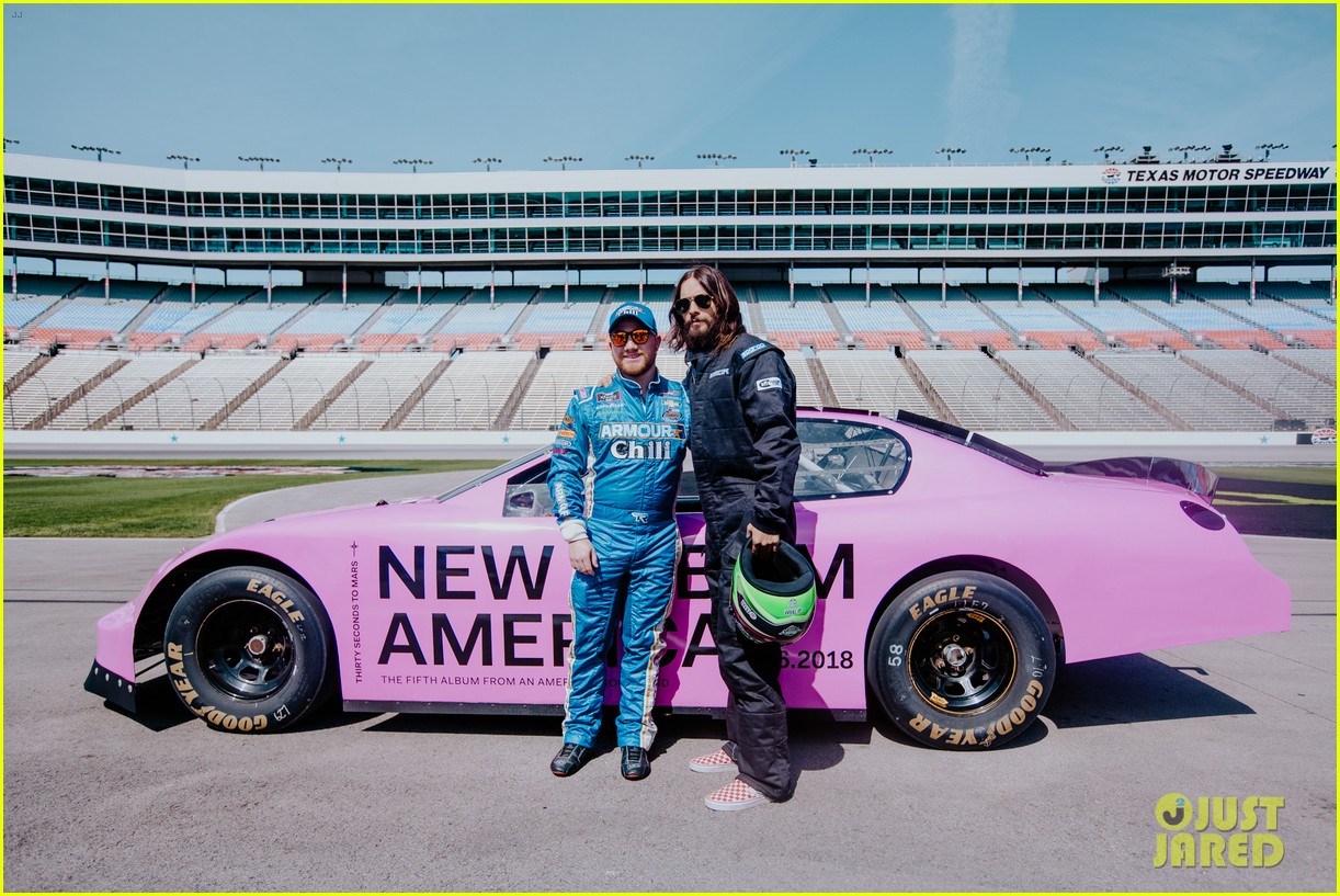 Jared Leto Hits Texas Motor Speedway During Cross-Country Mars Across ...